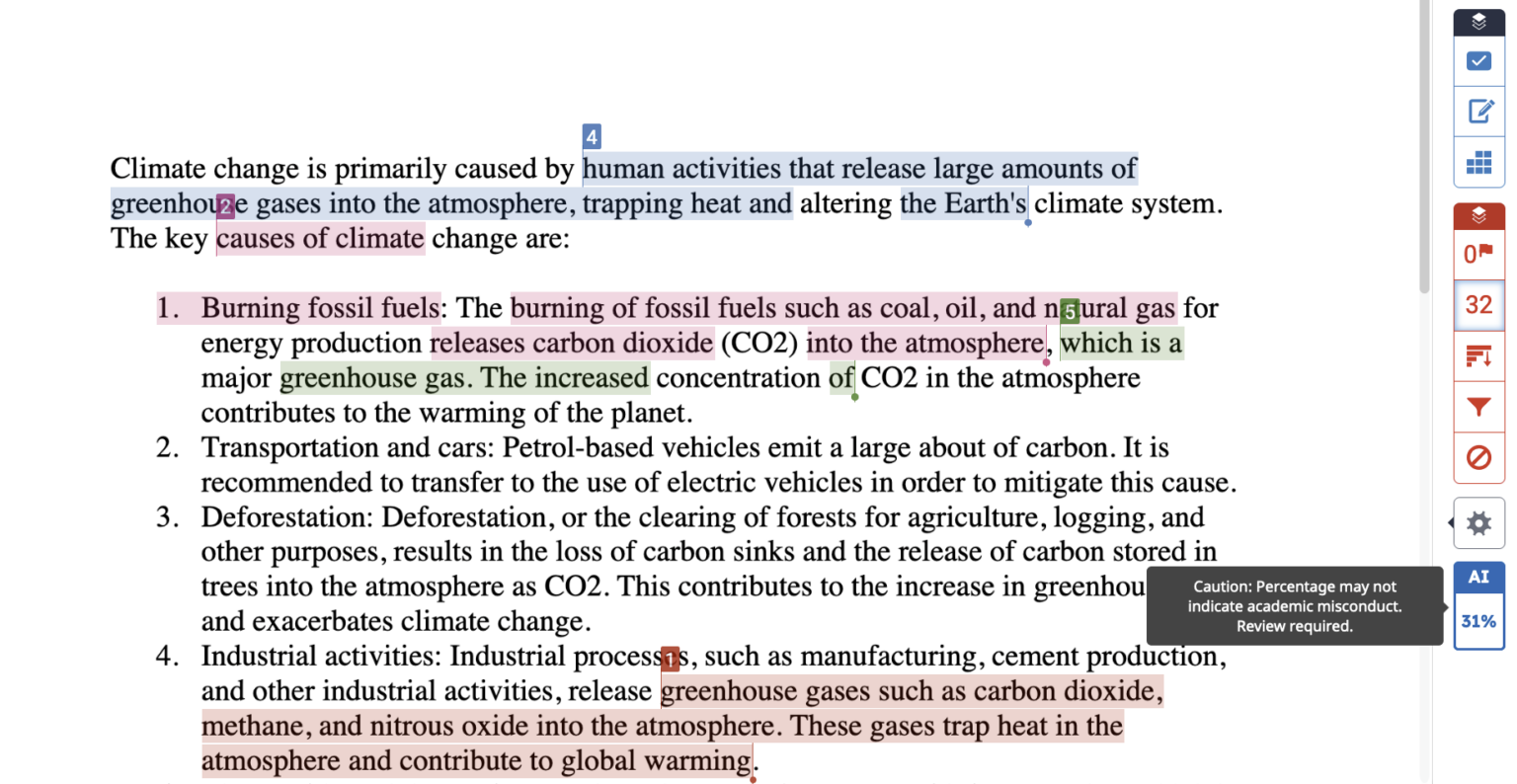 AI writing detection now available in Turnitin – TELT @ SMP