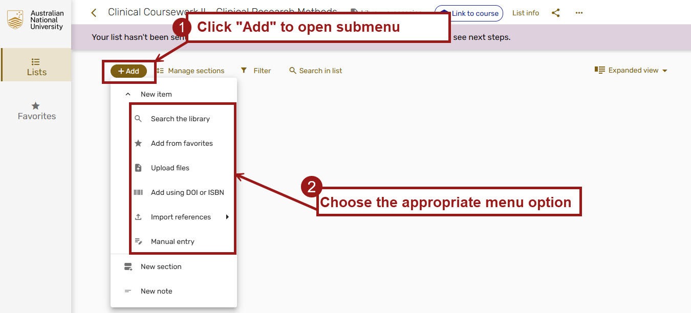 Leganto – Reading list in Canvas – TELT @ SMP