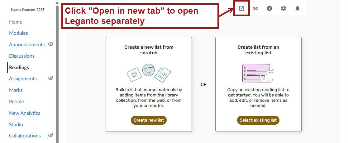 Leganto – Reading list in Canvas – TELT @ SMP